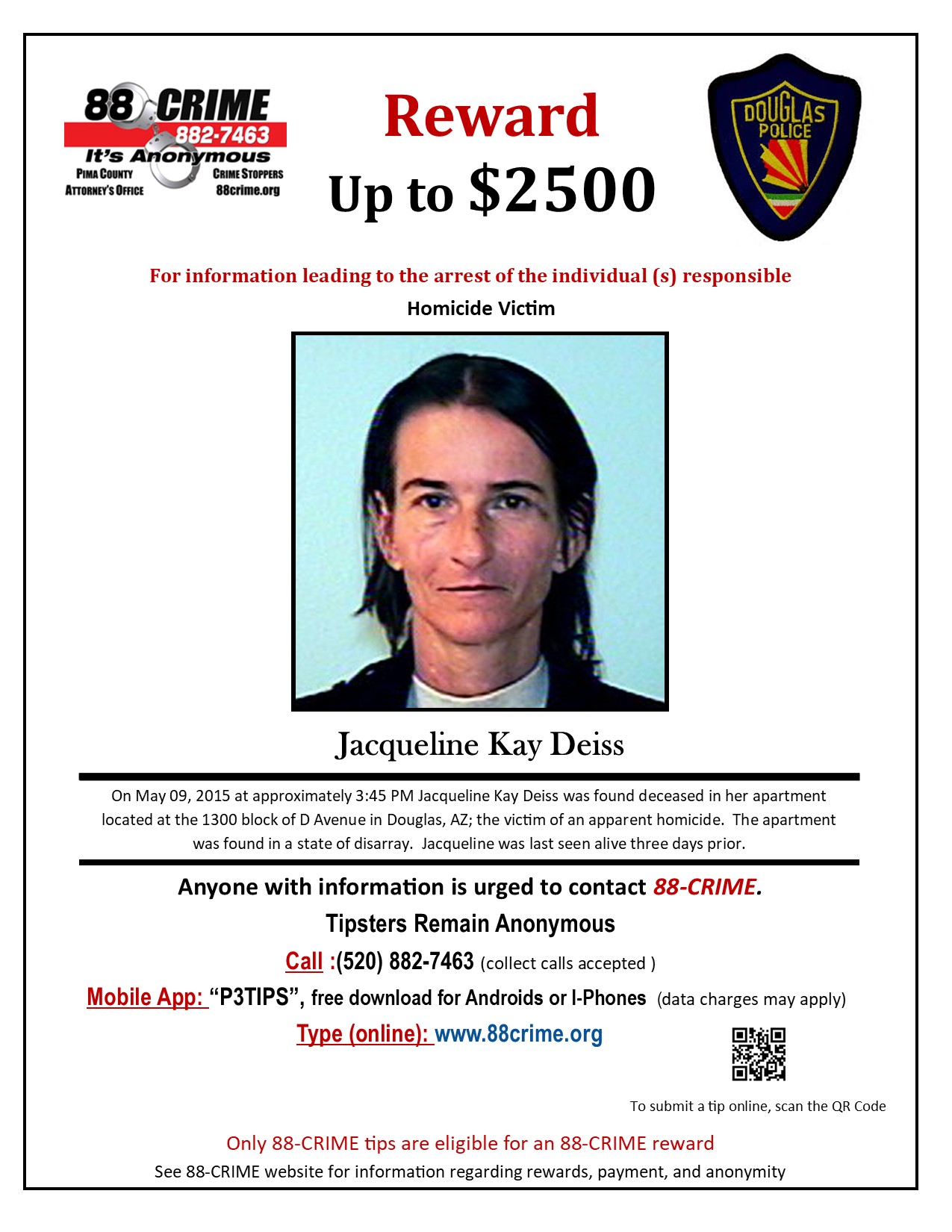 Jacqueline Kay Deiss – 88-CrimE